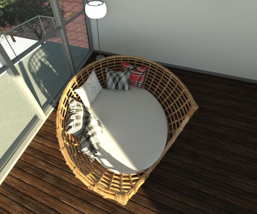 Revit family setting lounge free 3D model | CGTrader