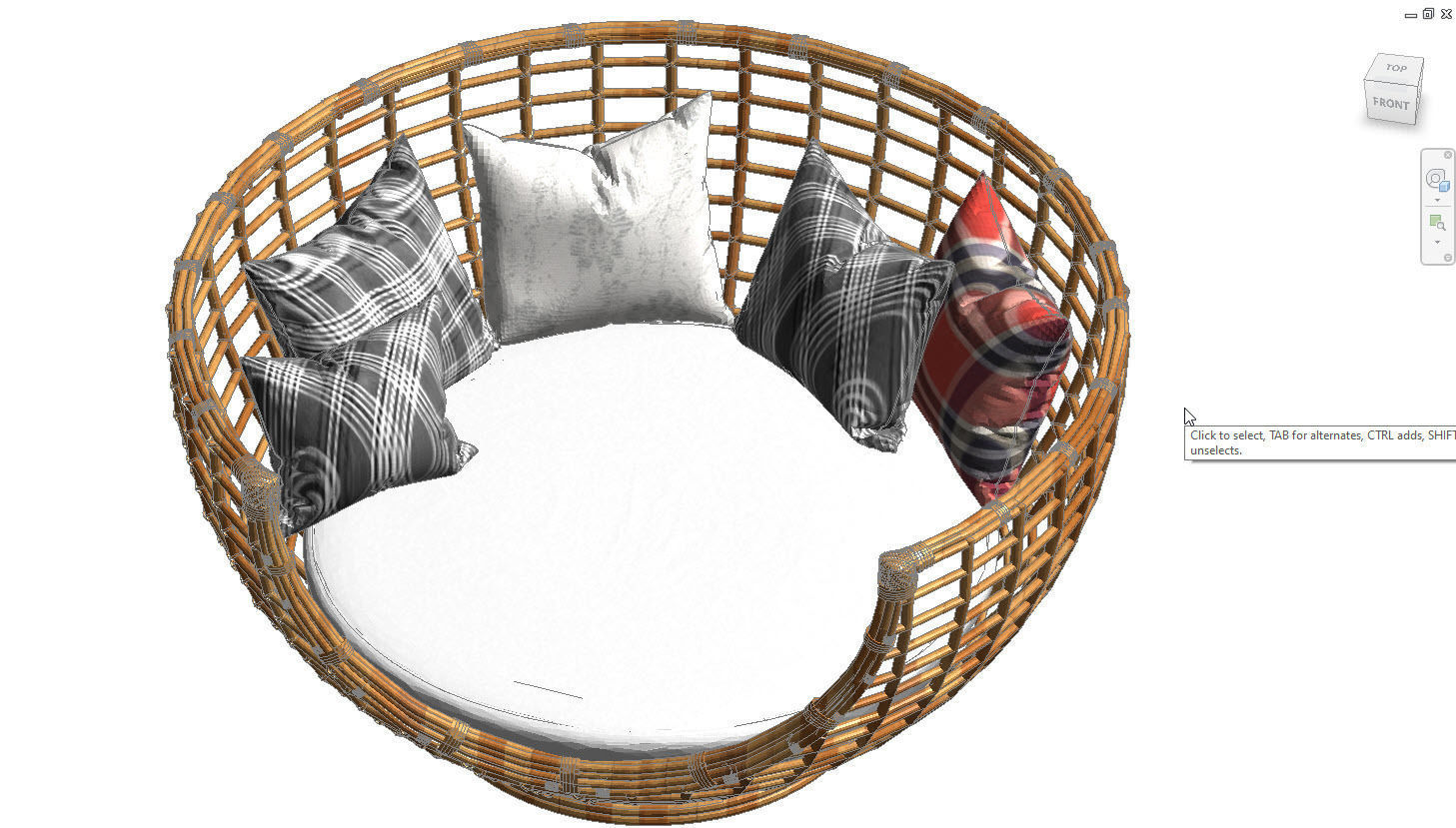 Revit family setting lounge free 3D model | CGTrader