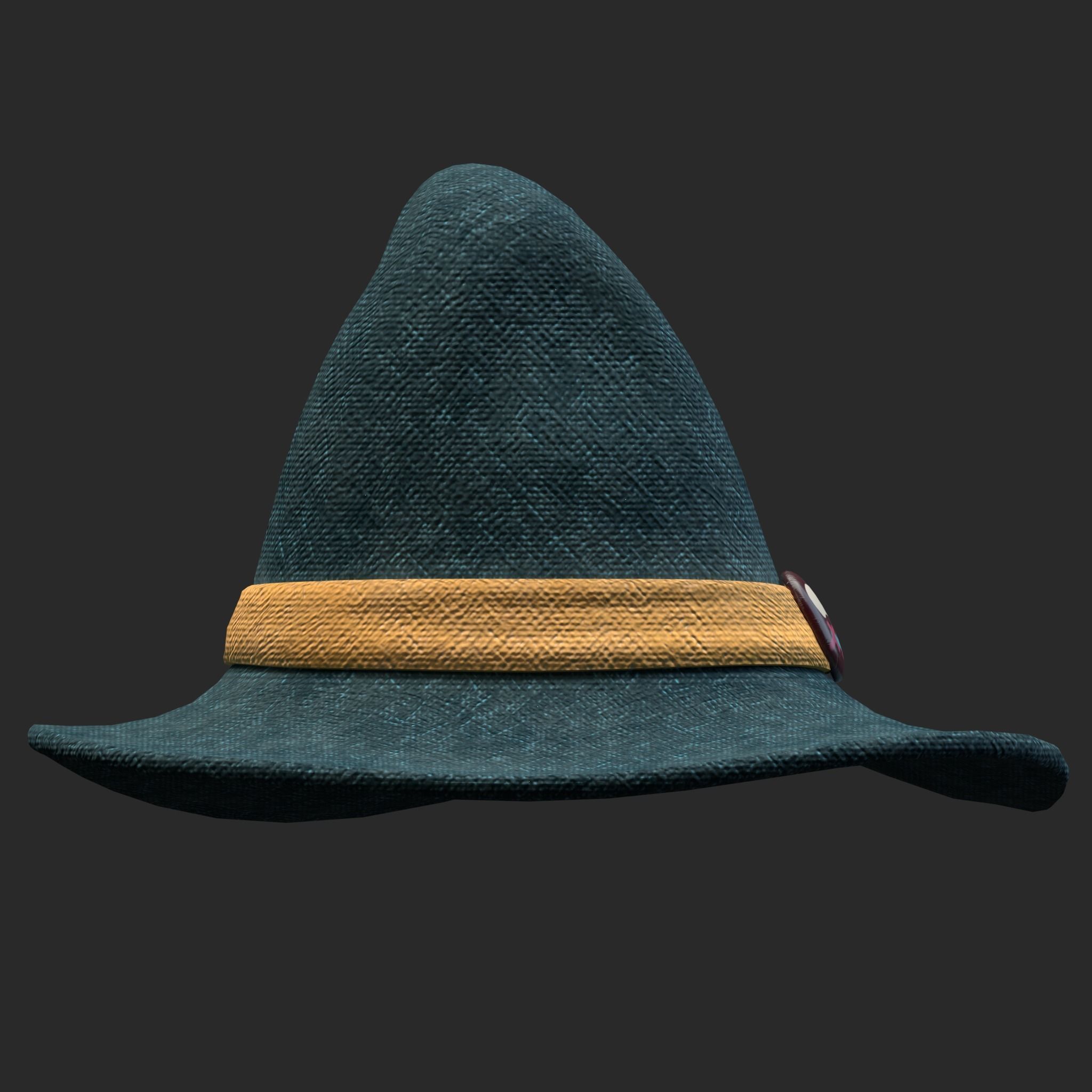 Blue Magic Witch Hat 3D model | CGTrader