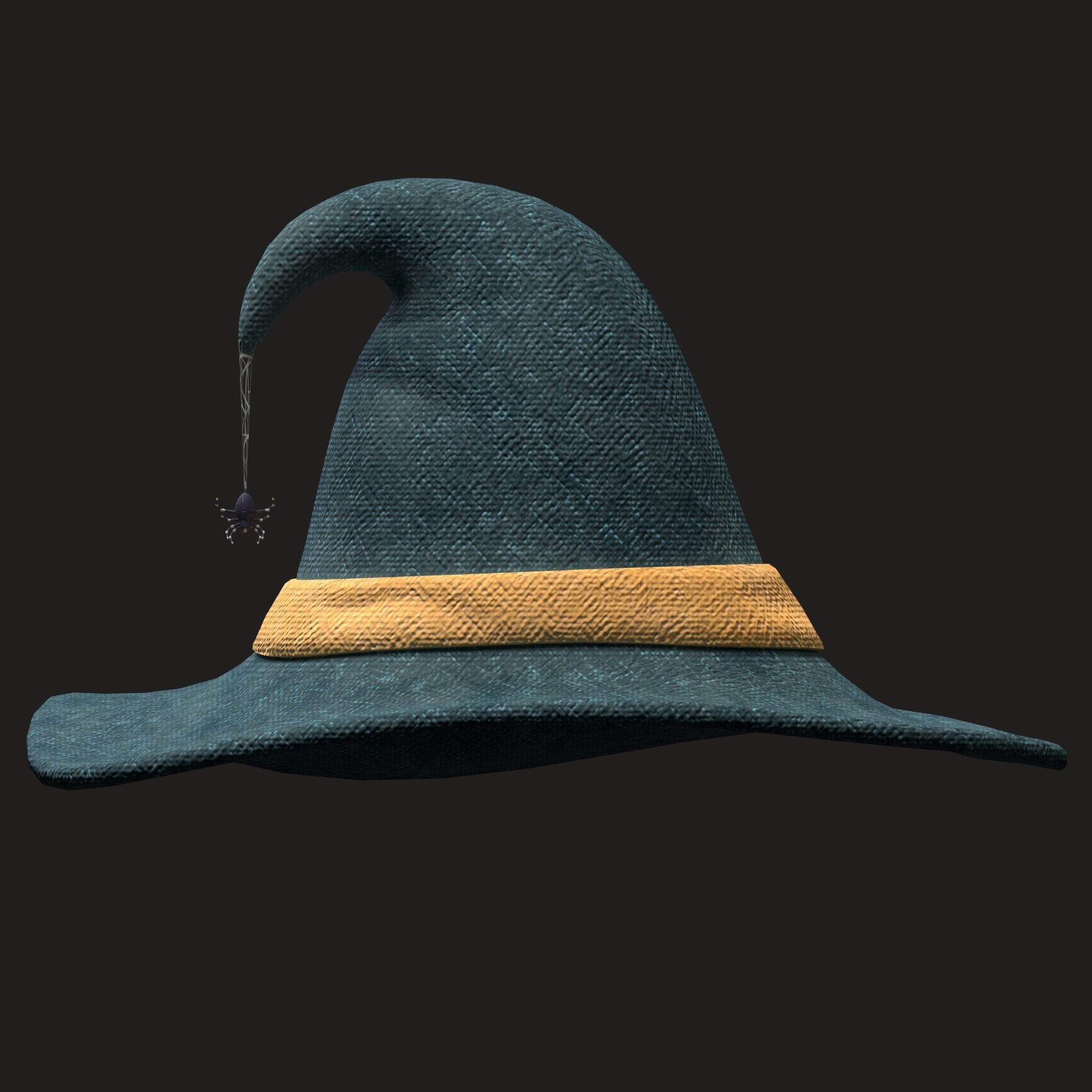Blue Magic Witch Hat 3D model | CGTrader