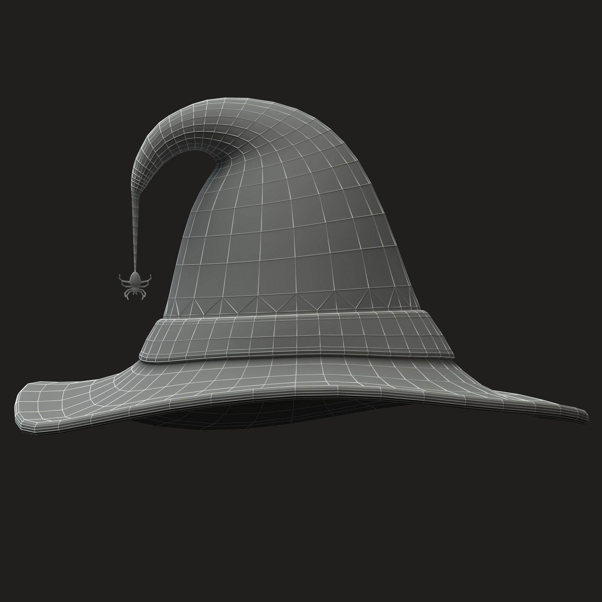 Blue Magic Witch Hat 3D model | CGTrader