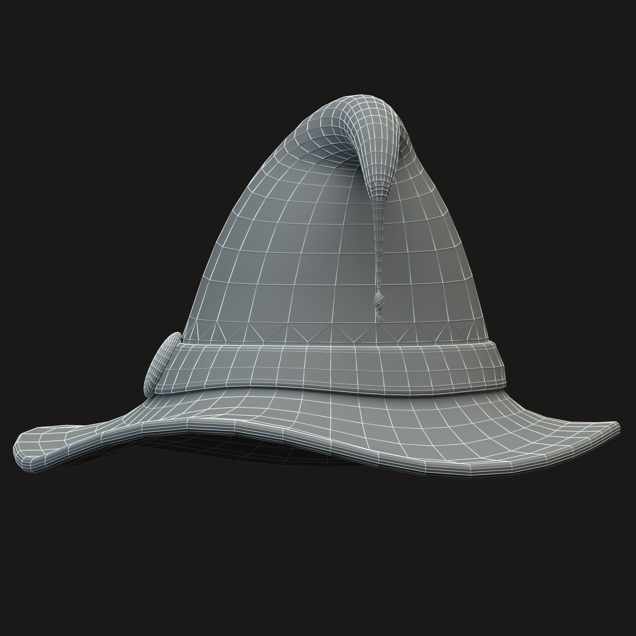Blue Magic Witch Hat 3D model | CGTrader