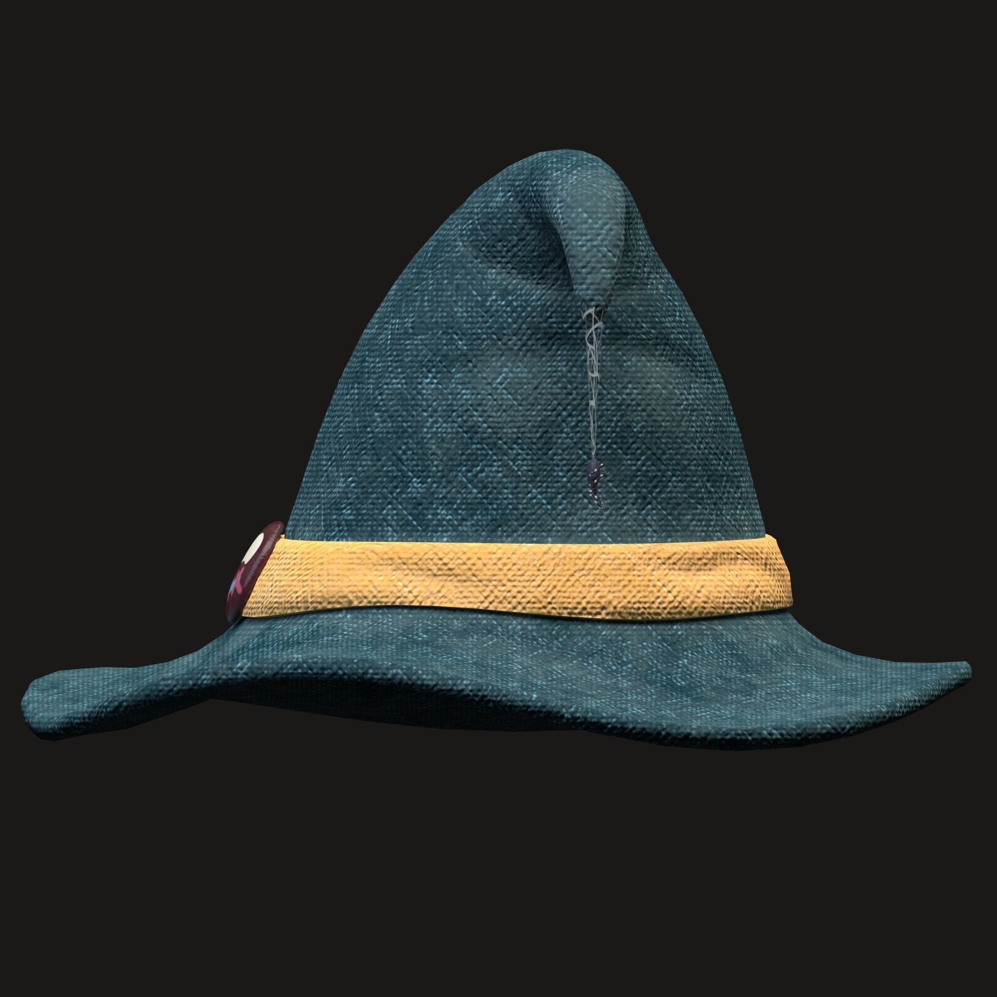 Blue Magic Witch Hat 3D model | CGTrader