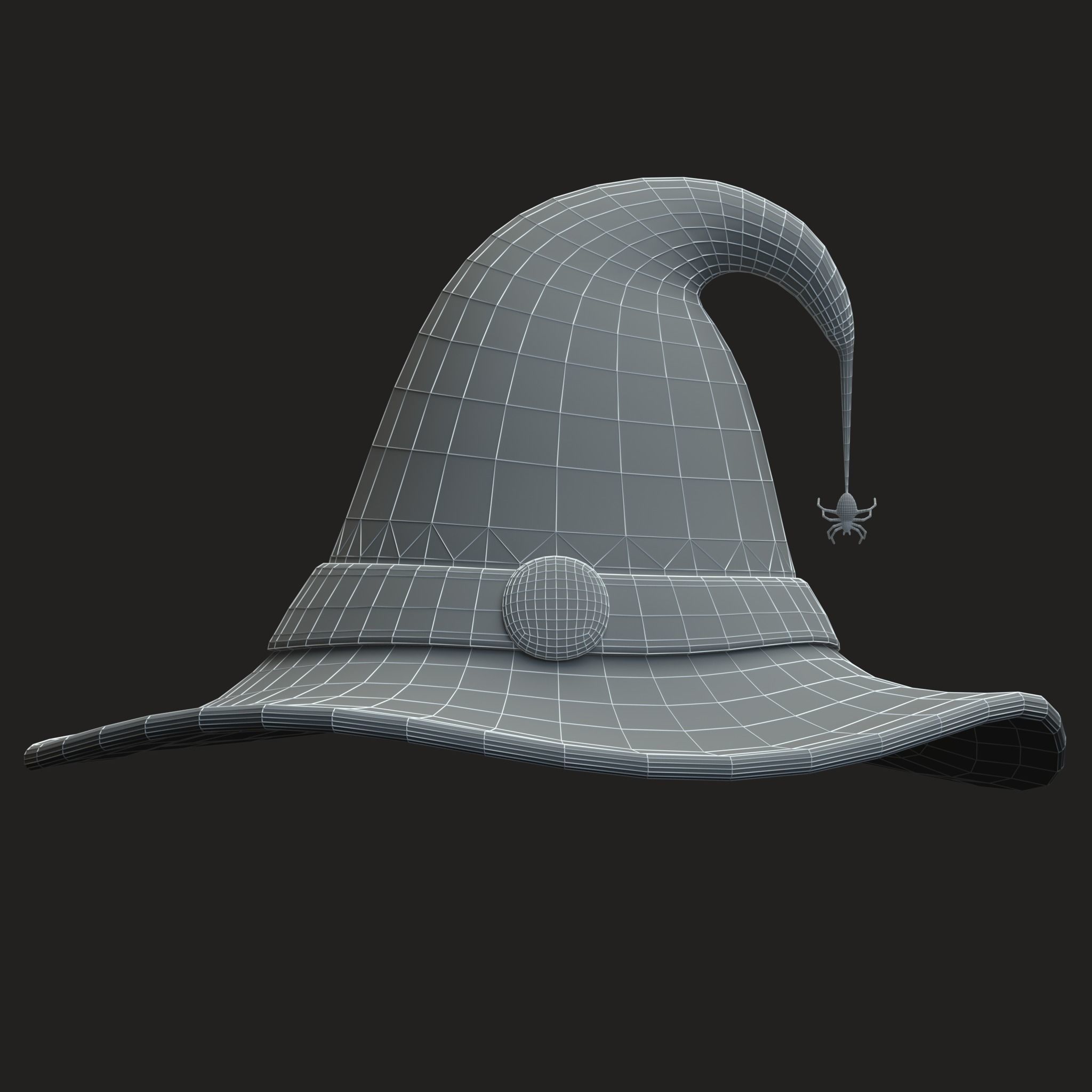 Blue Magic Witch Hat 3D model | CGTrader