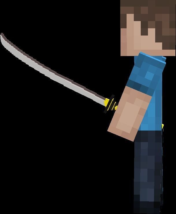 Basic Katana for Minecraft 3D model | CGTrader