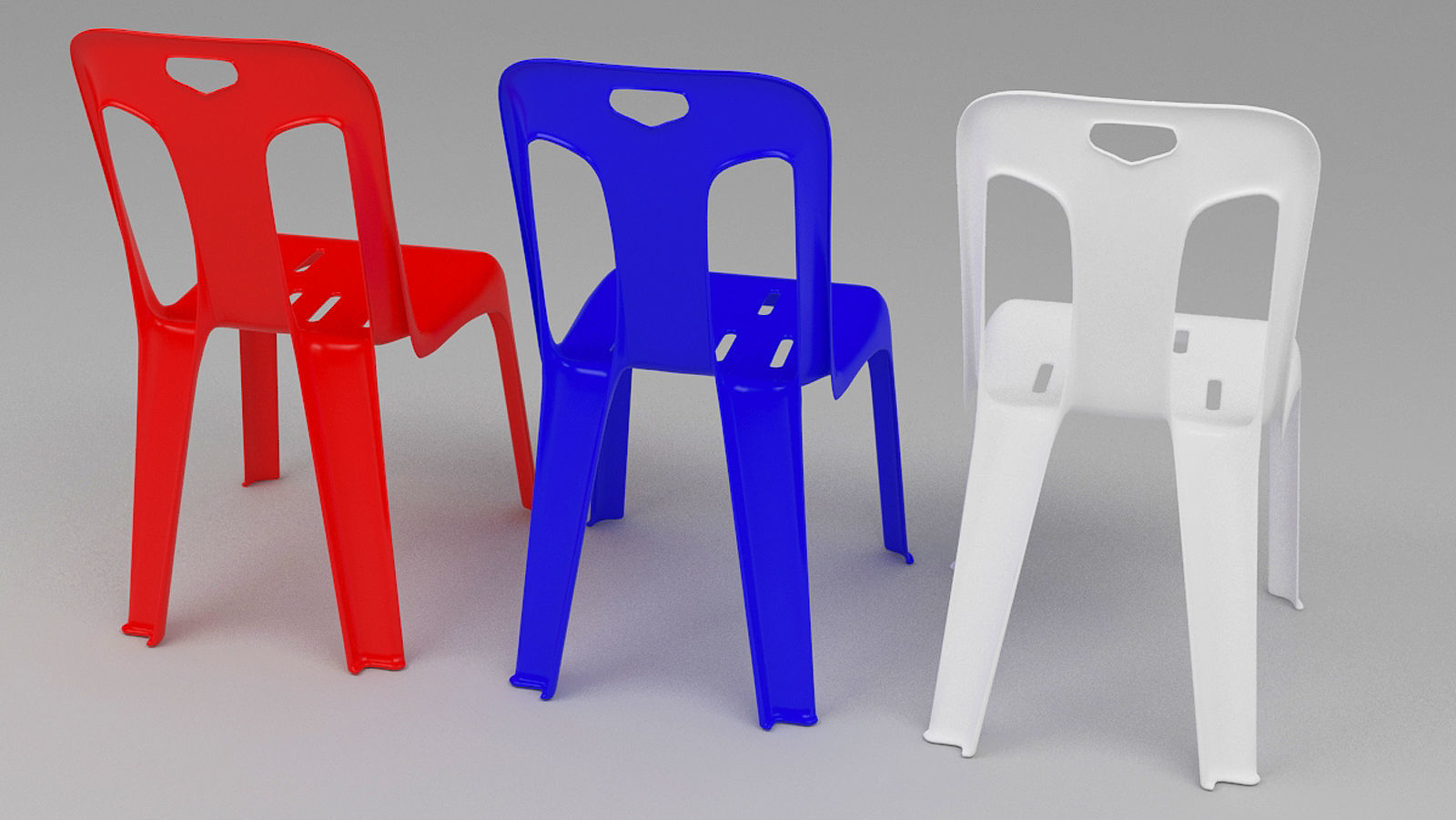 Chair plastic free 3D model | CGTrader