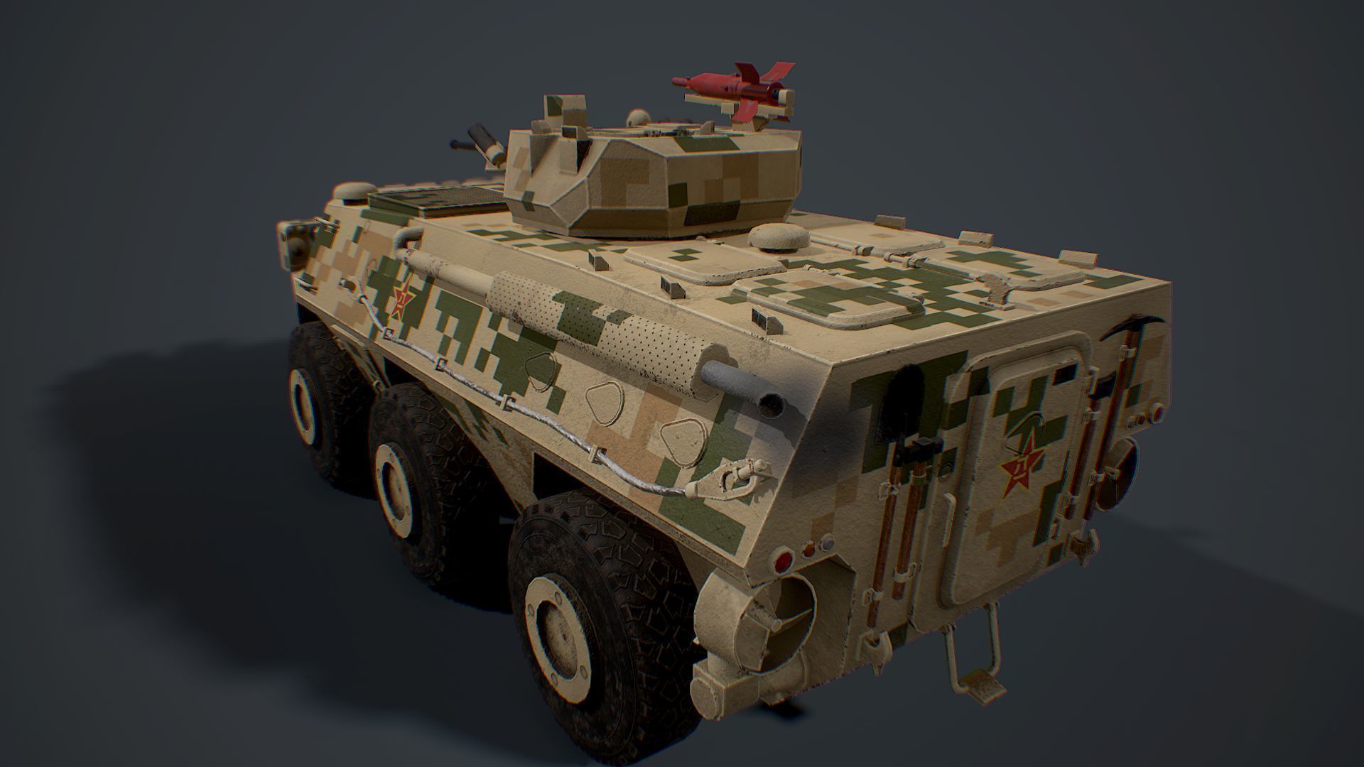 3D model ZSL-92B chinese armoured vehicle VR / AR / low-poly | CGTrader