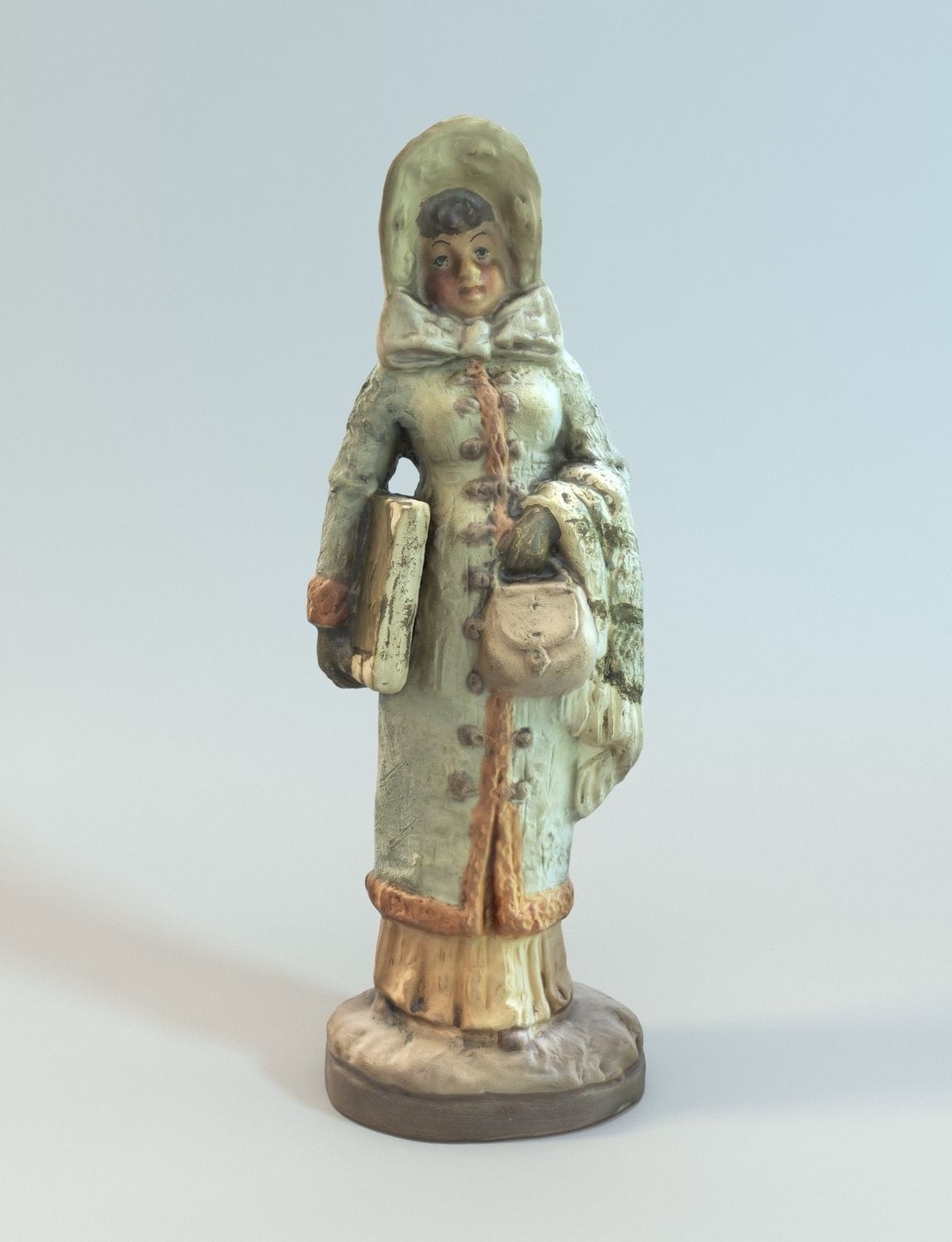Decorative old woman statue free 3D model | CGTrader
