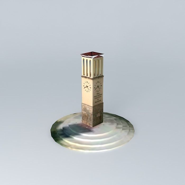 Eliza James McBean Clock Tower Frederiksted Virgin Islands 3D model ...