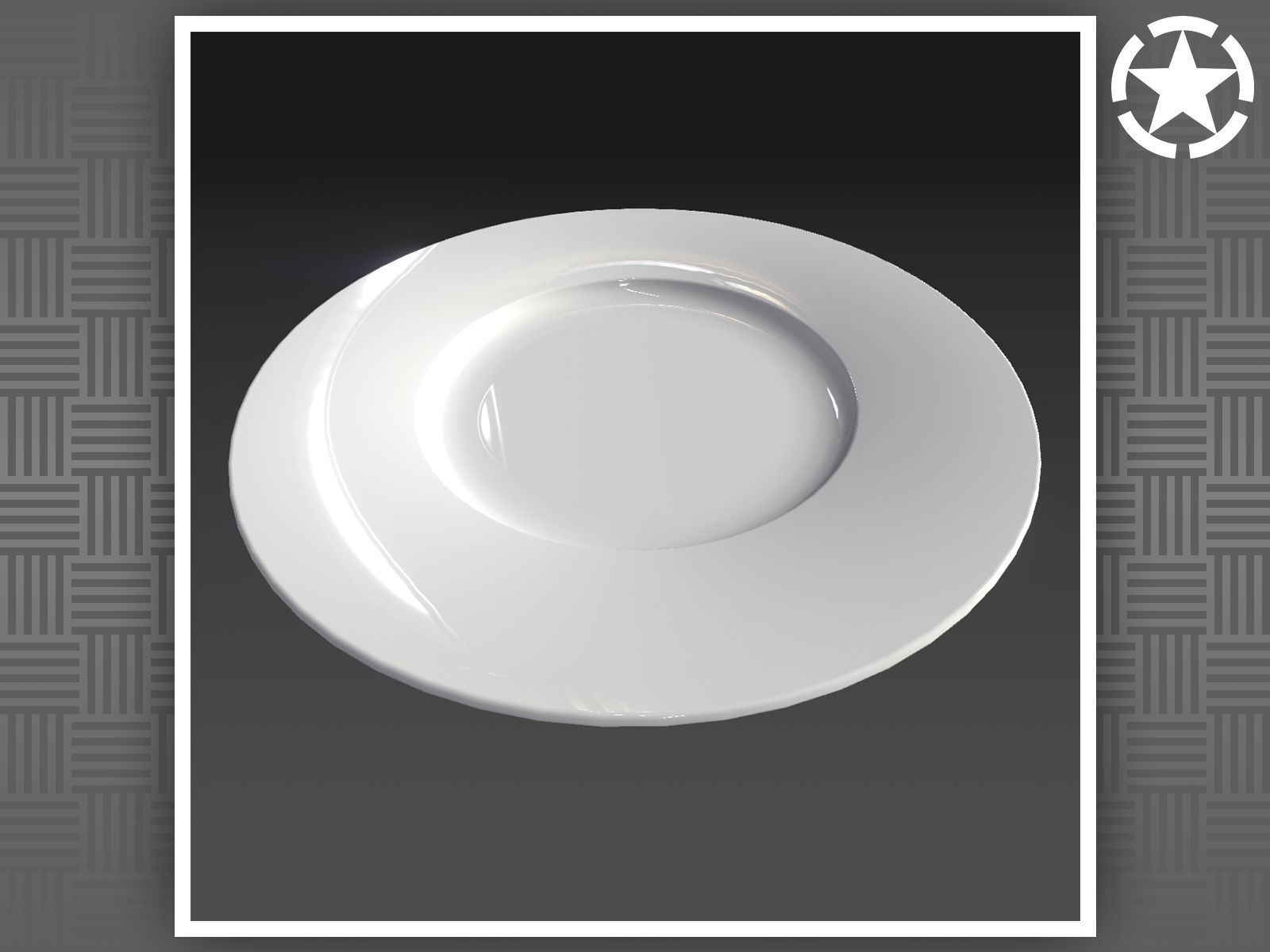 Plate V2 3D model | CGTrader