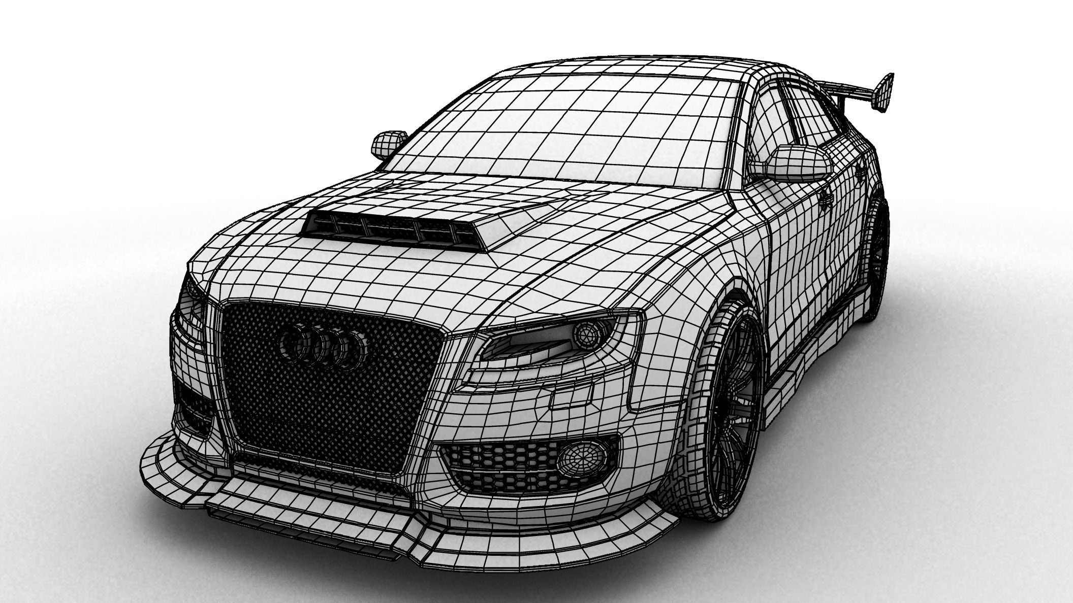 Audi Modified Car 3D model | CGTrader