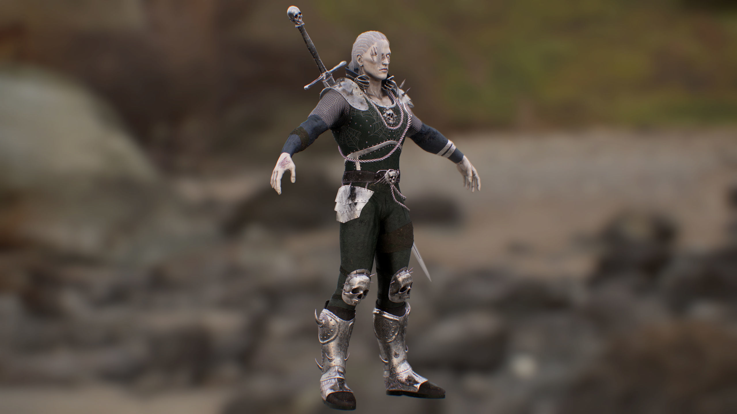 3D model necromancer VR / AR / low-poly rigged | CGTrader