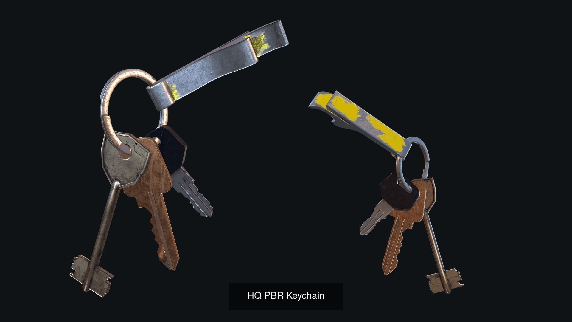 3D Model Collection HQ PBR Keychains Pack VR / AR / low-poly | CGTrader