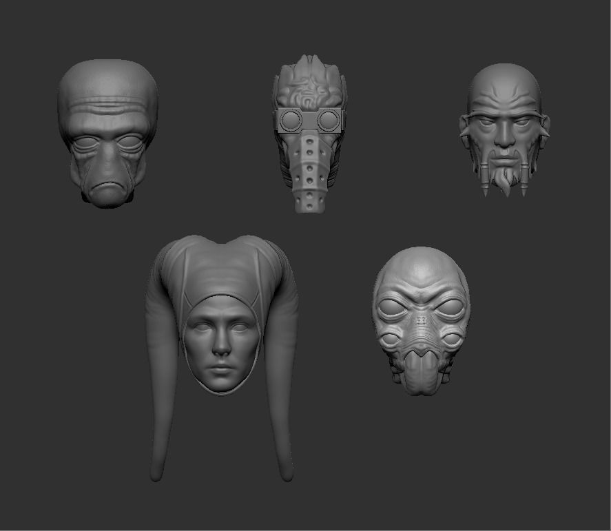 Figure Head custom 3D model 3D printable | CGTrader