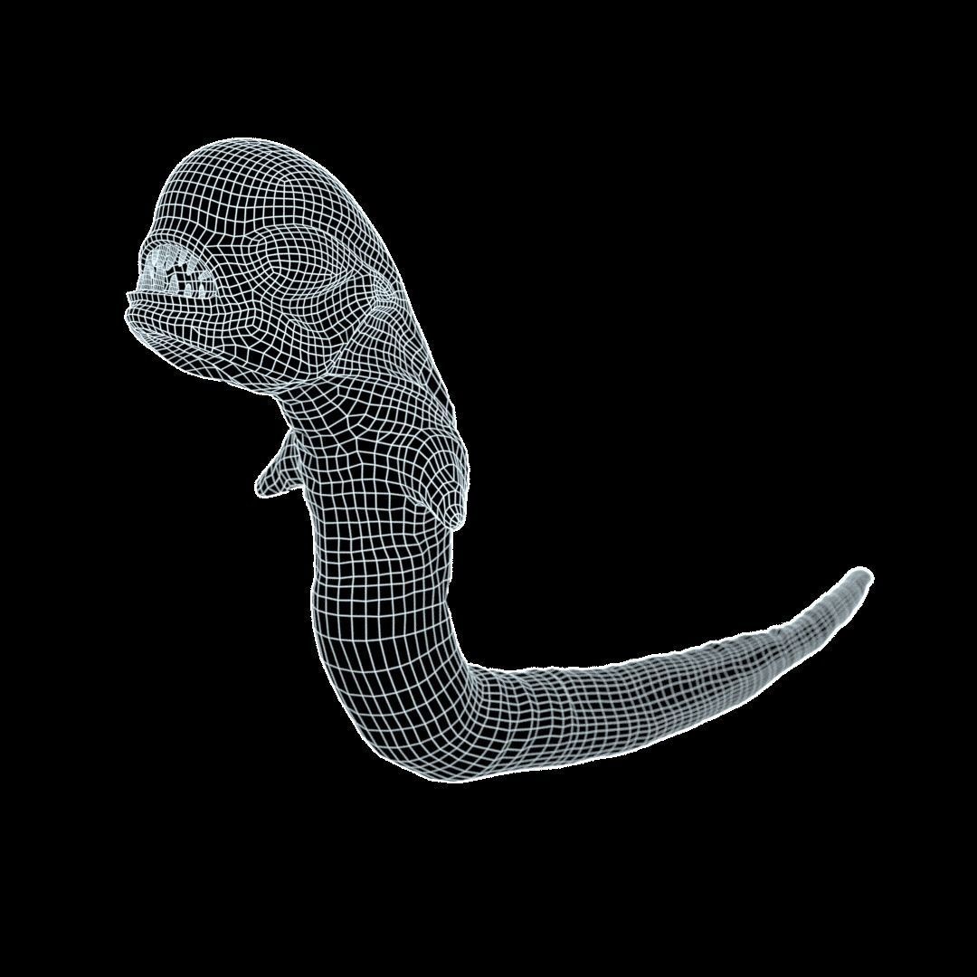 3D model Alien Chestburster PBR Rigged 3D Model VR / AR / low-poly ...