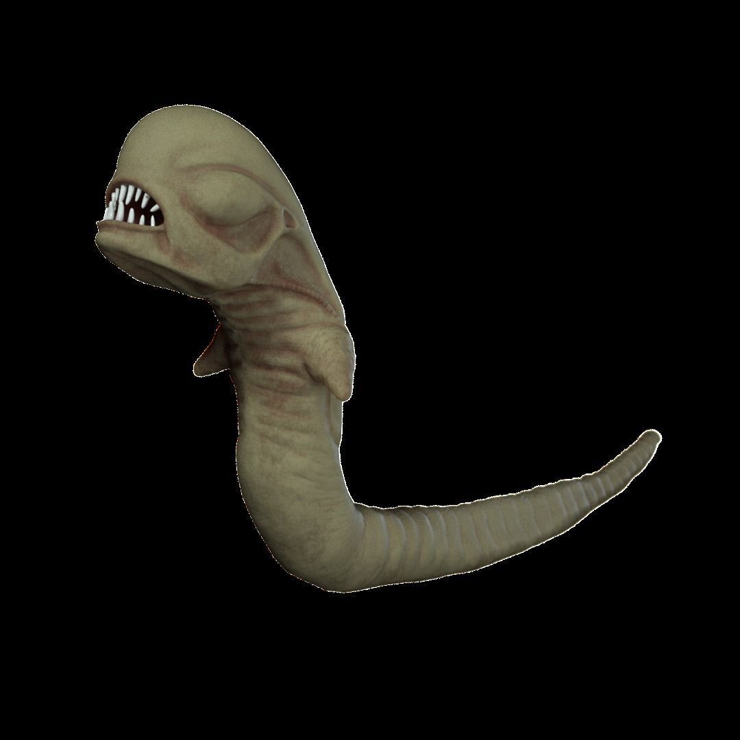 3D model Alien Chestburster PBR Rigged 3D Model VR / AR / low-poly ...