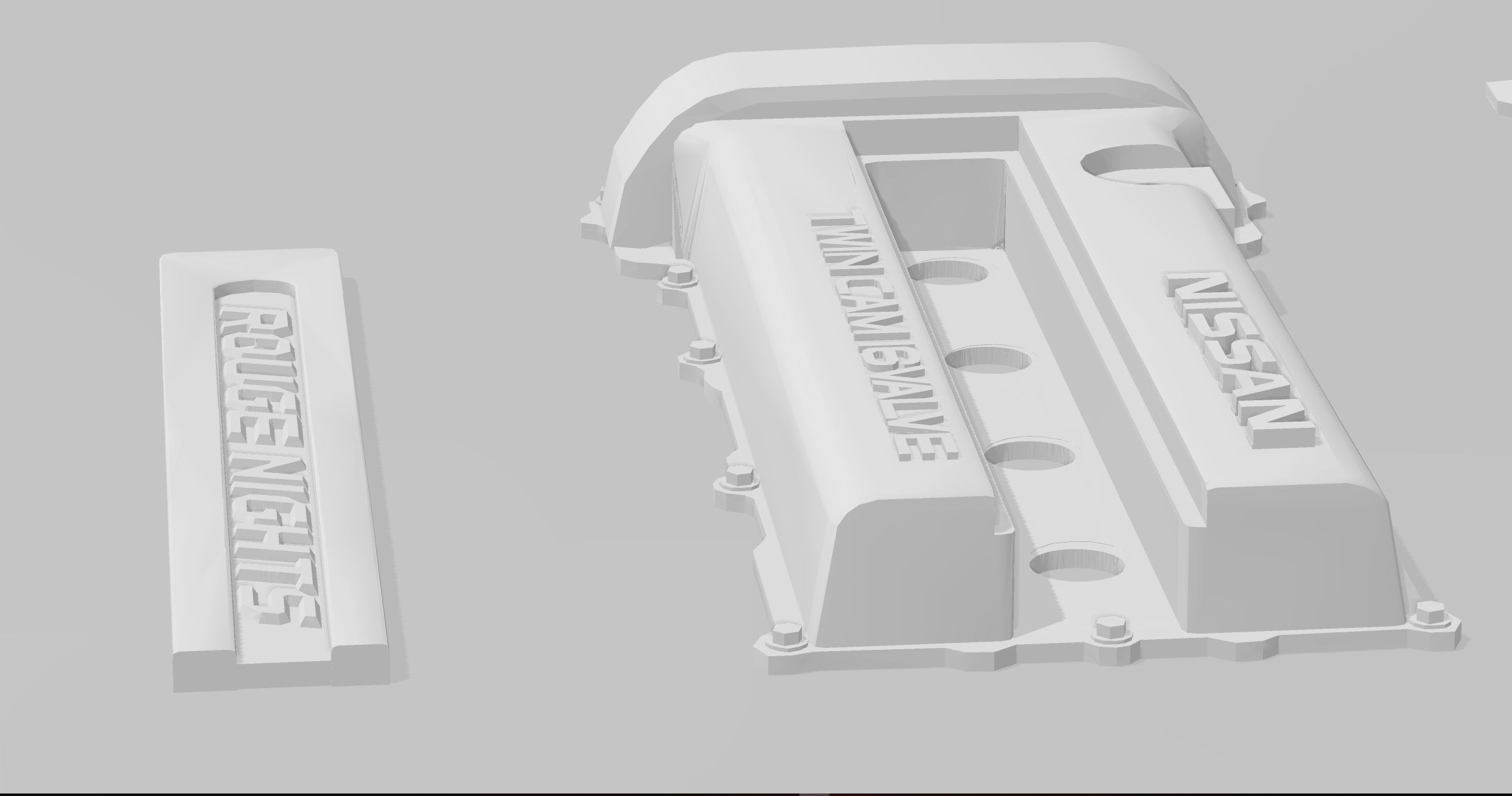SR20 head and valvecover for RC 3D model 3D printable | CGTrader