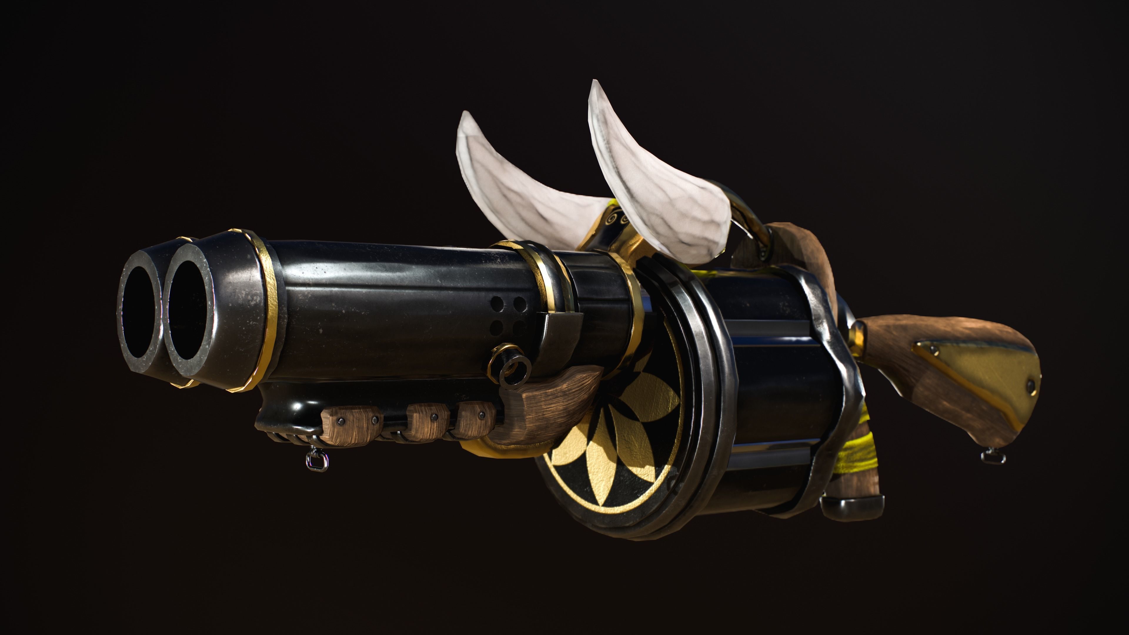 3D model Stylized Grenade launcher Game-ready VR / AR / low-poly | CGTrader