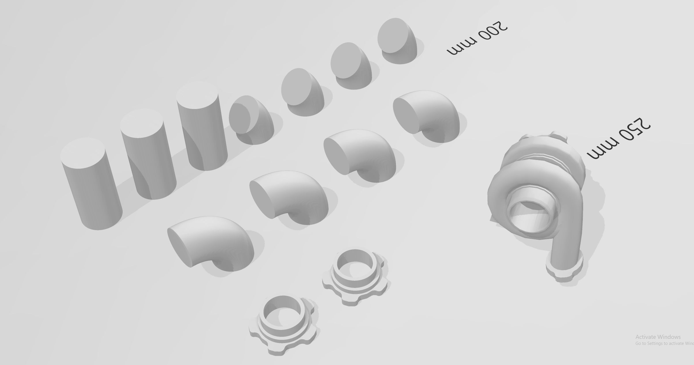 SR20 Turbo and DIY pipes for RC 3D model 3D printable | CGTrader