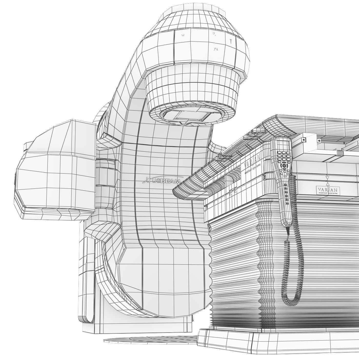 Varian Truebeam Linear Accelerator Radiotherapy system 3D model ...