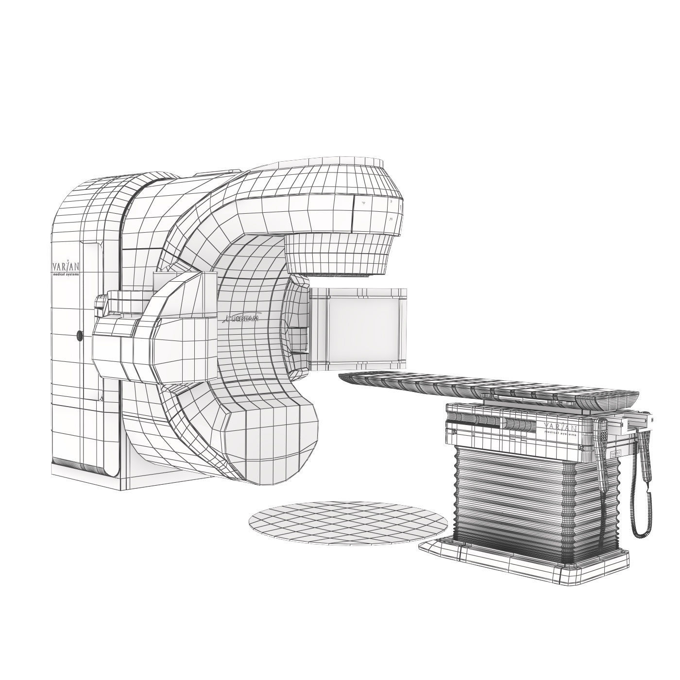 Varian Truebeam Linear Accelerator Radiotherapy system 3D model ...