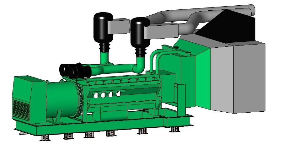 MOTOGENERADOR diesel generator 3D model | CGTrader