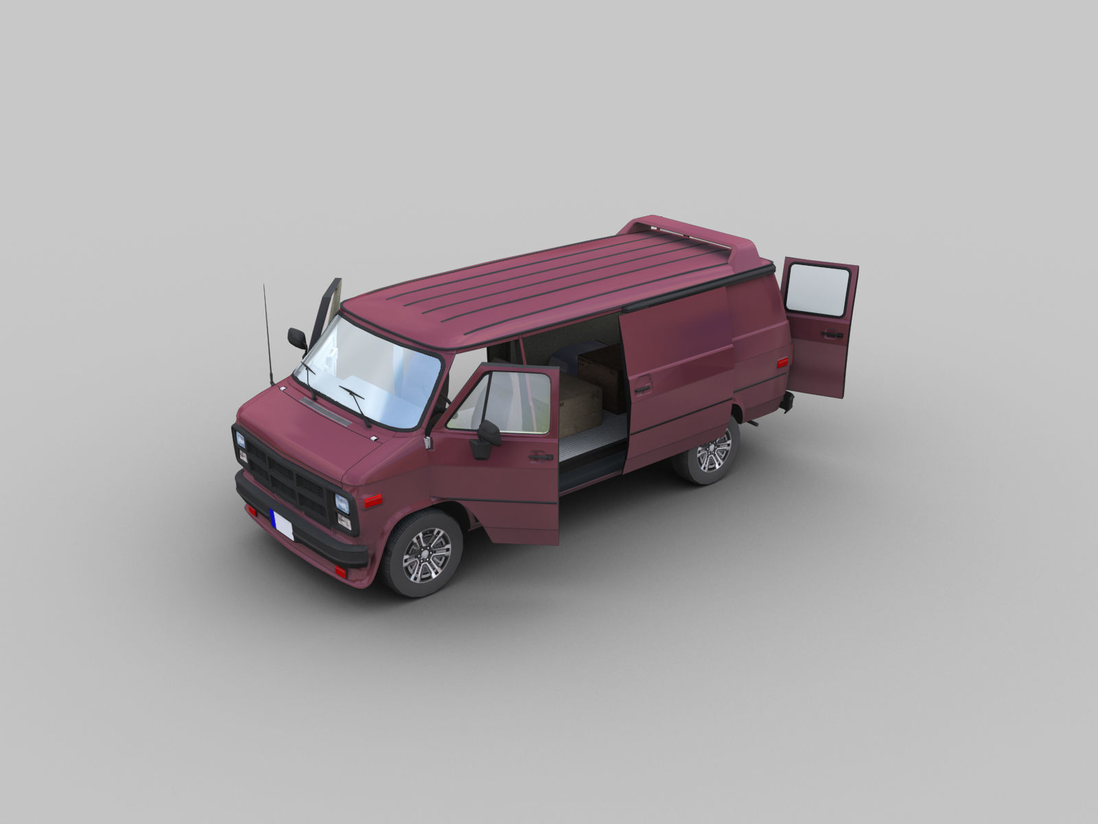 3D model GMC VAN VR / AR / low-poly | CGTrader