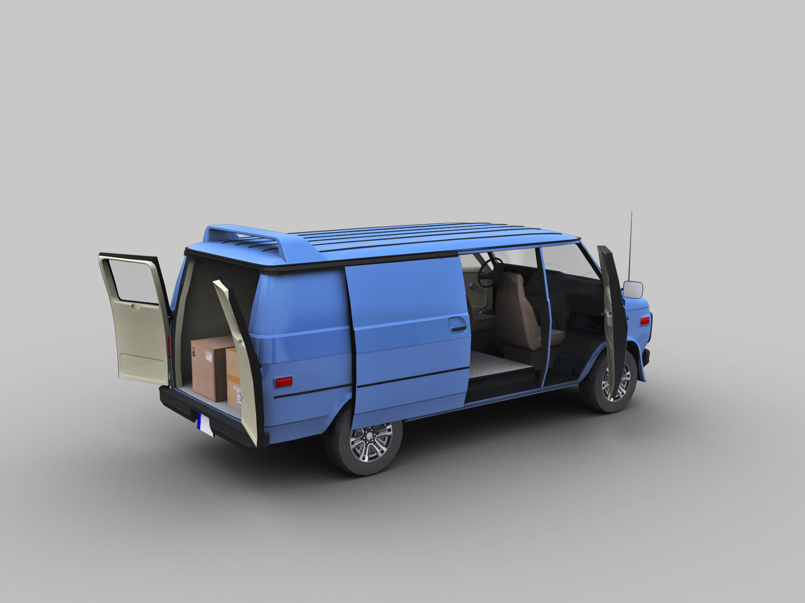 3D model GMC VAN VR / AR / low-poly | CGTrader