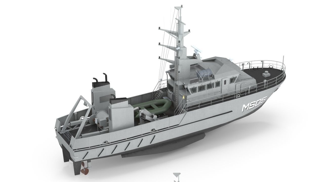 3D model HDMS Hirsholm Vessel MSD5 VR / AR / low-poly | CGTrader