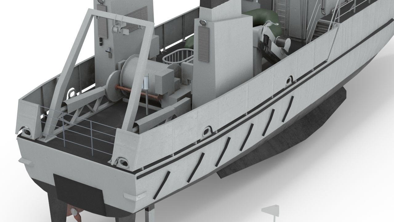 3D model HDMS Hirsholm Vessel MSD5 VR / AR / low-poly | CGTrader