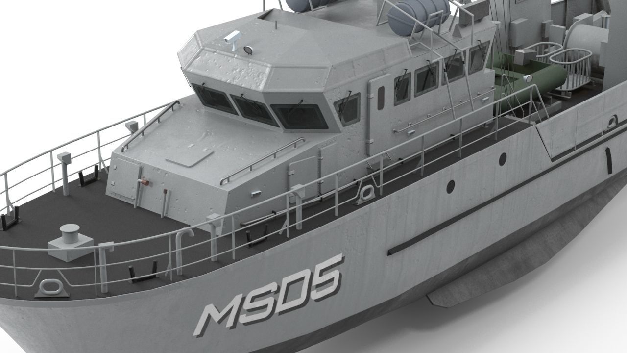 3D model HDMS Hirsholm Vessel MSD5 VR / AR / low-poly | CGTrader