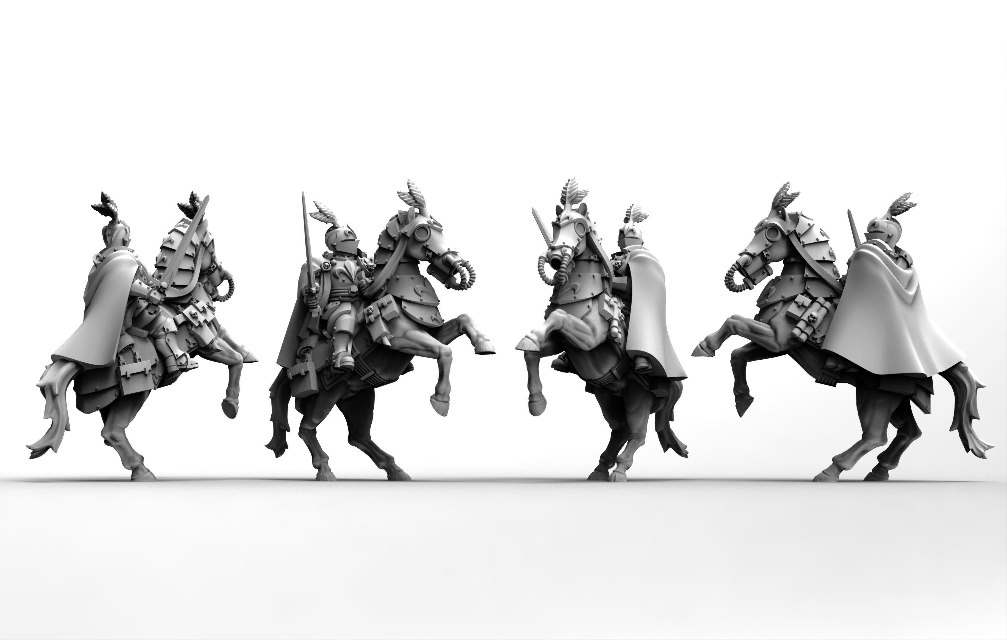 Feudal Guard High Born Cavalry Officer 3D model 3D printable | CGTrader