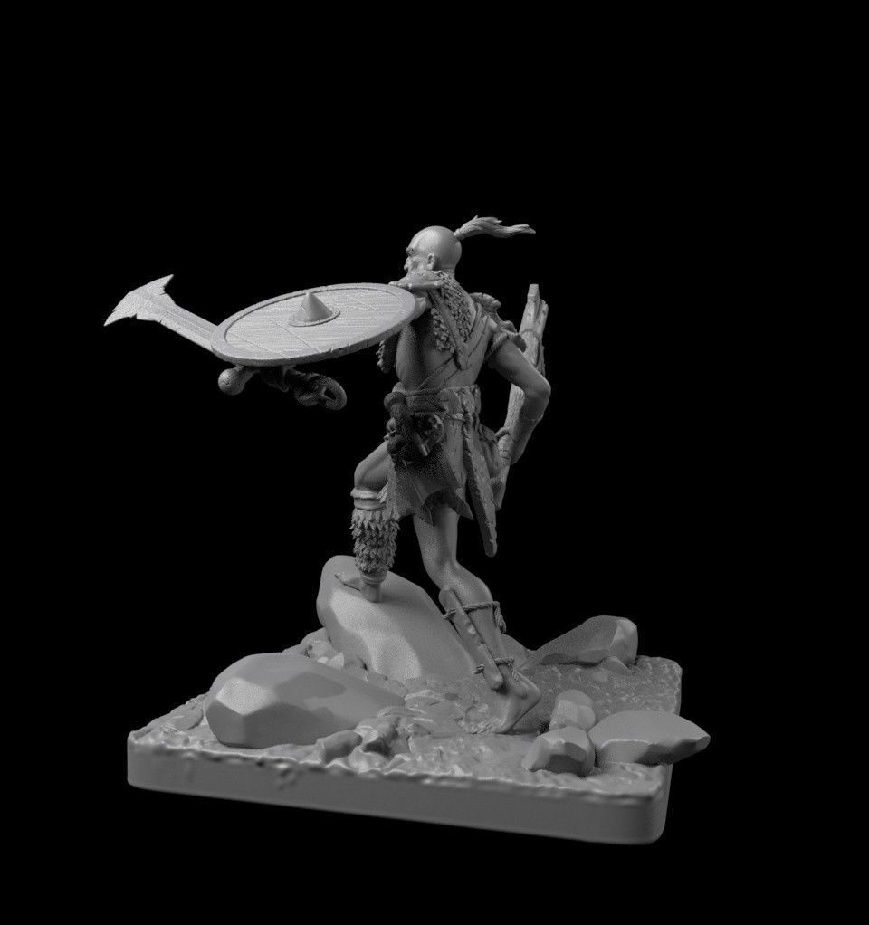 Giant warrior 3D model 3D printable | CGTrader