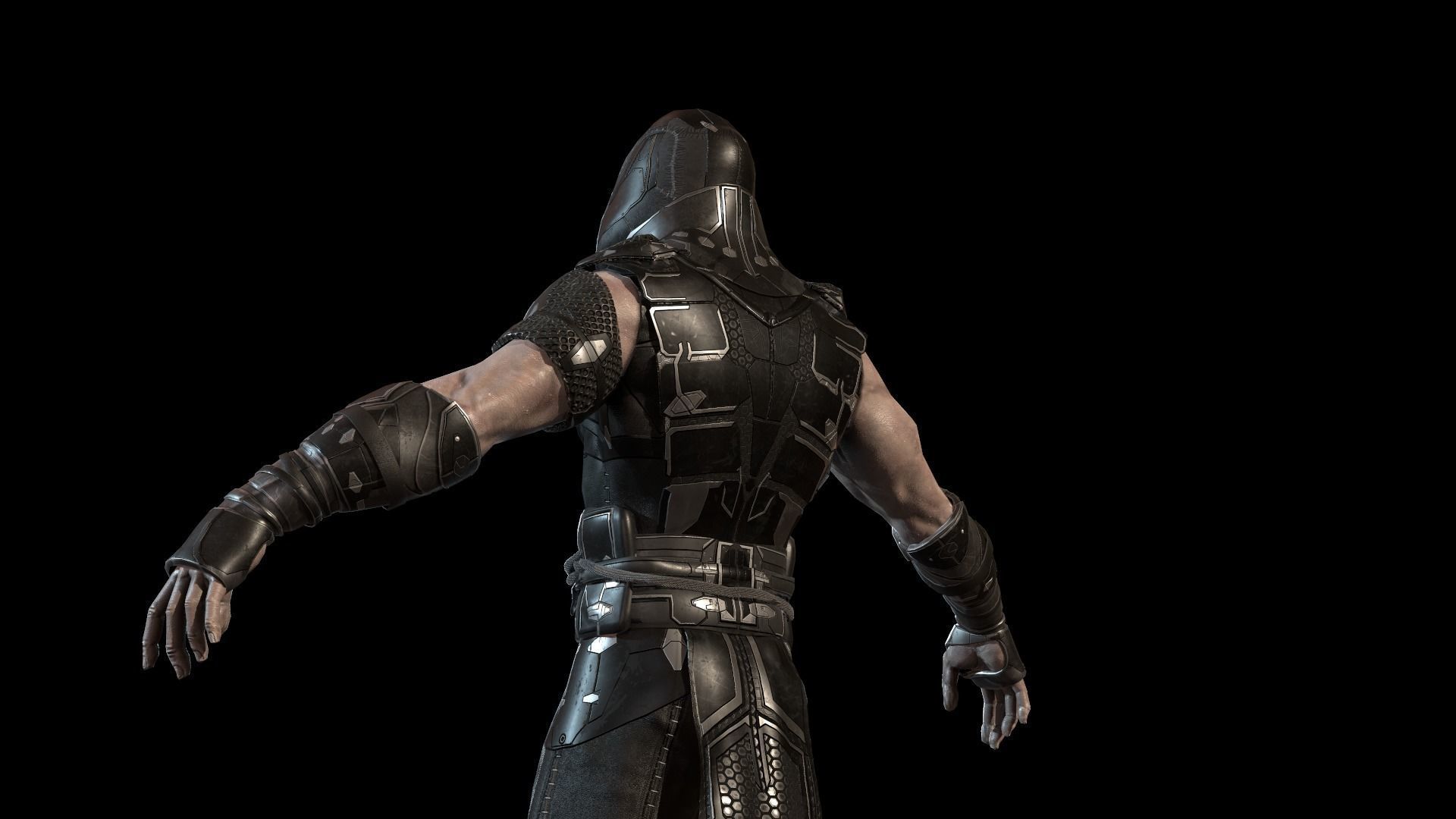 3D model Ninja mortal kombat character VR / AR / low-poly rigged ...