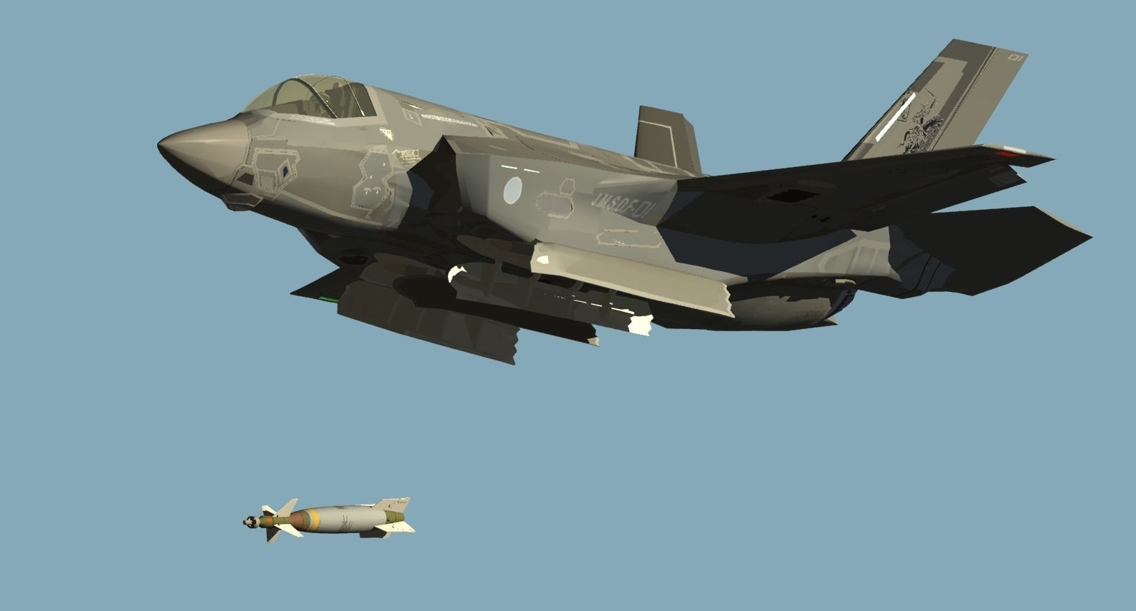 JMSDF F-35B Lightning II 3D model | CGTrader