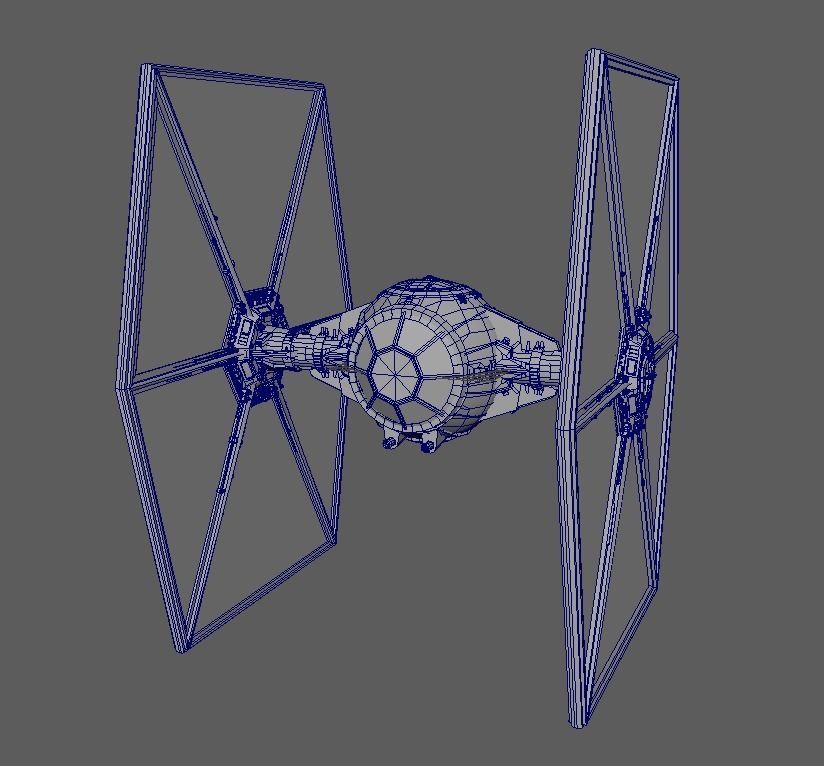 TIE fighter 3D model 3D printable | CGTrader