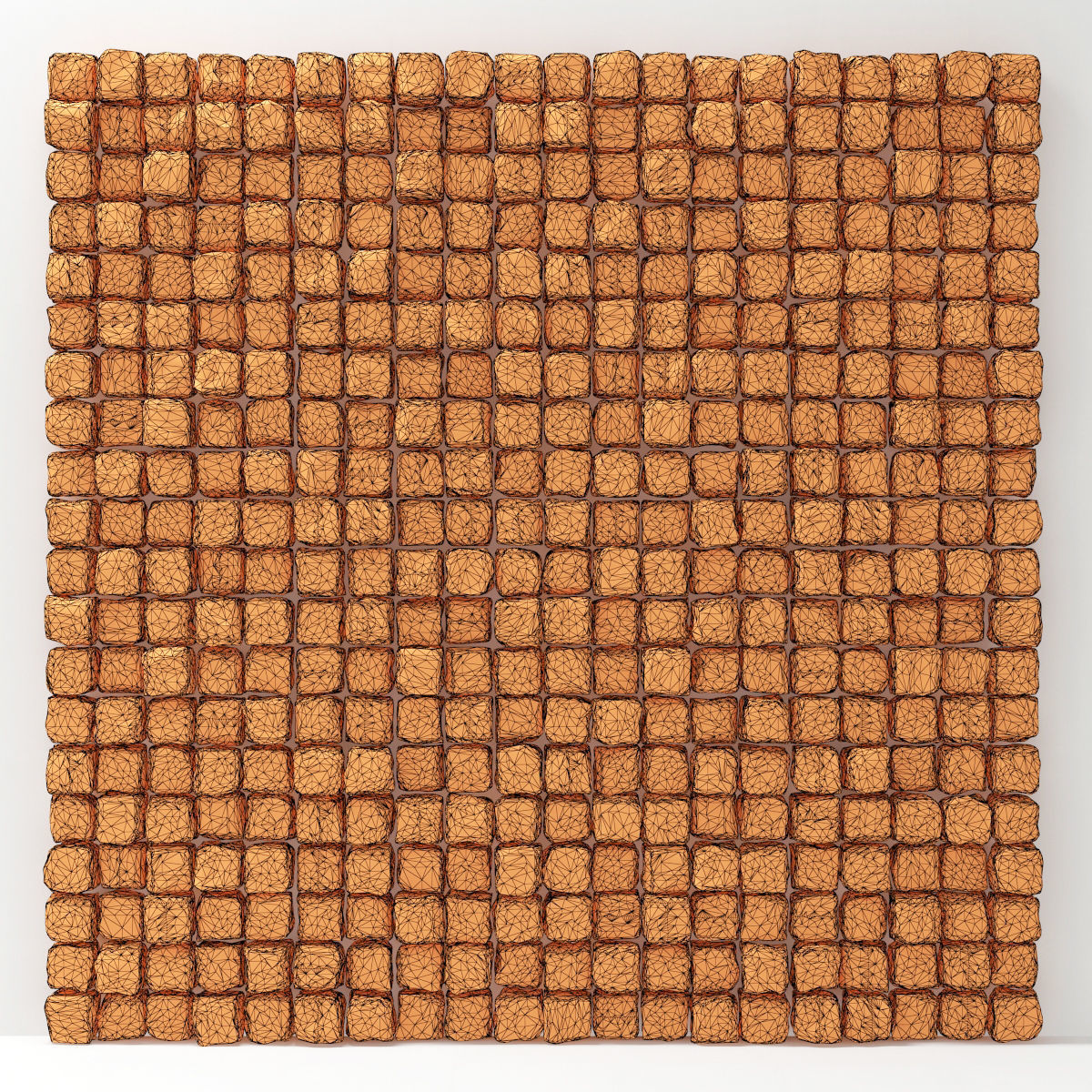 Stone cube granite panel n1 3D model | CGTrader