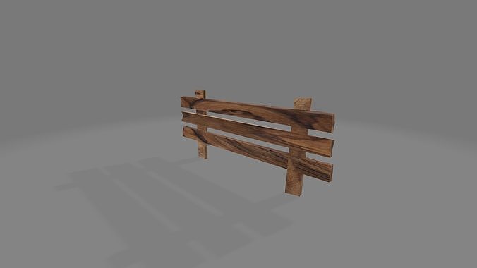 Wood Fence free VR / AR / low-poly 3D model | CGTrader