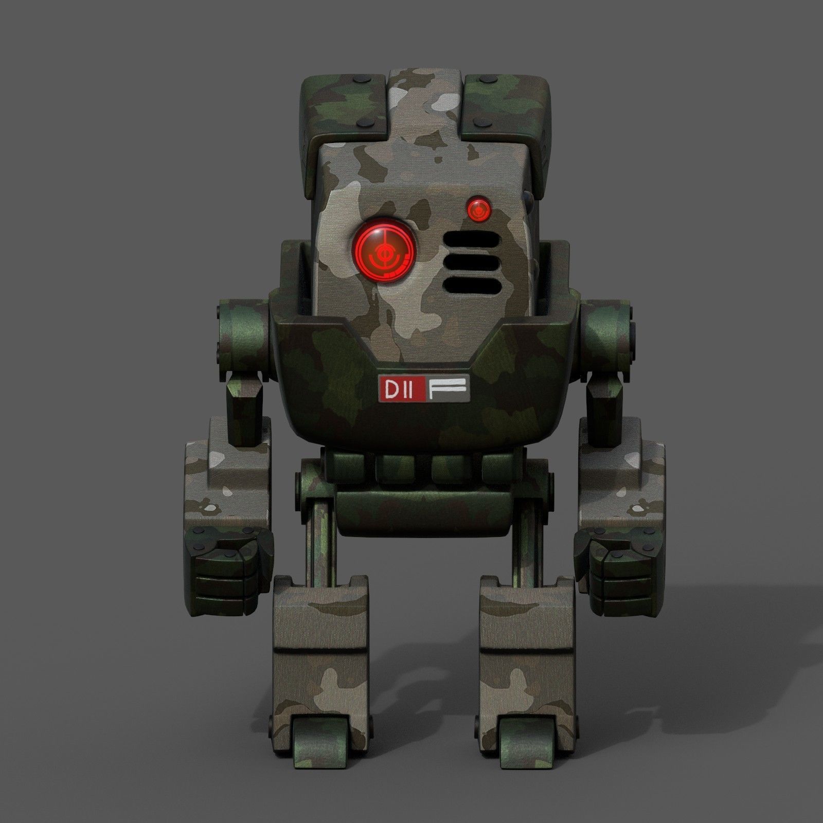 3D model Robot cyborg scifi space machine fantasy Cartoon VR / AR / low ...