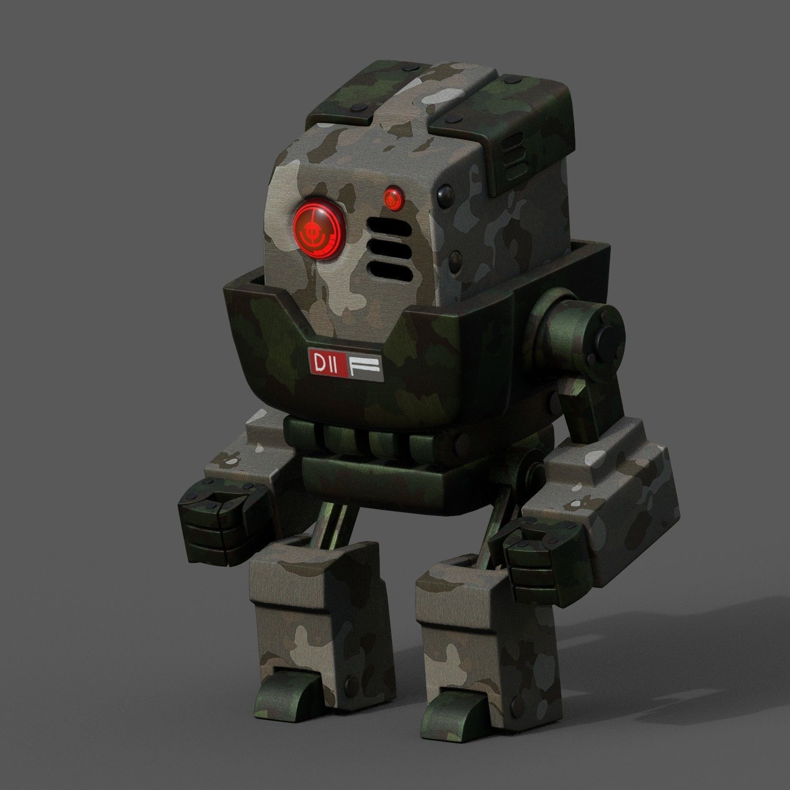 3D model Robot cyborg scifi space machine fantasy Cartoon VR / AR / low ...