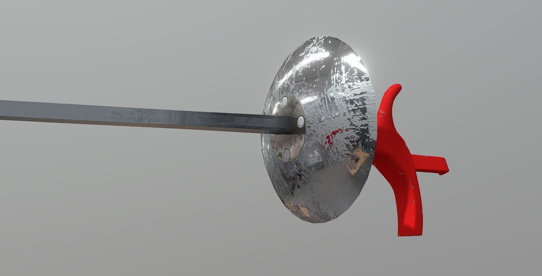 3D model A used foil fencing weapon VR / AR / low-poly | CGTrader