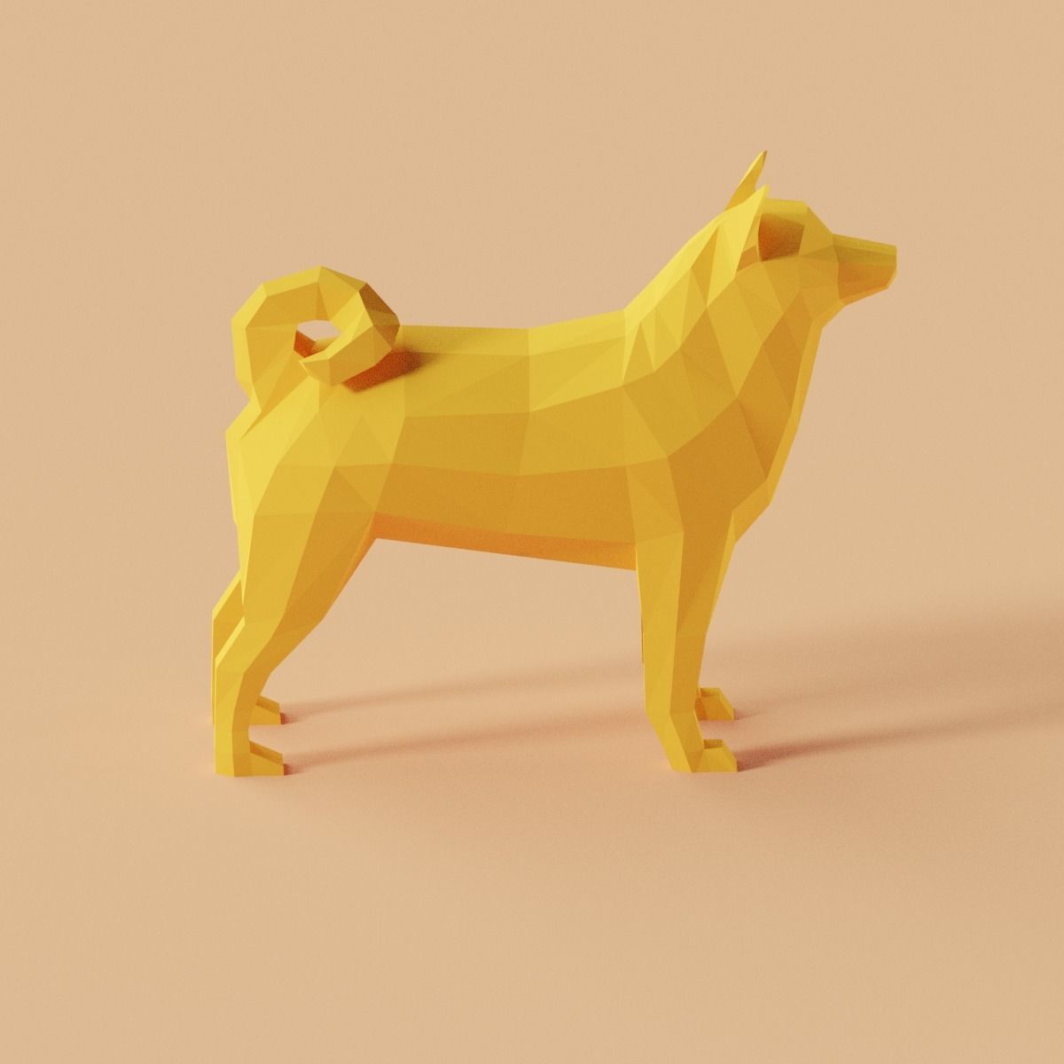 3D model Shiba Inu VR / AR / low-poly | CGTrader