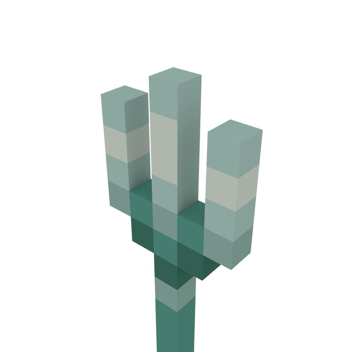 Minecraft Trident 3D model 3D printable | CGTrader