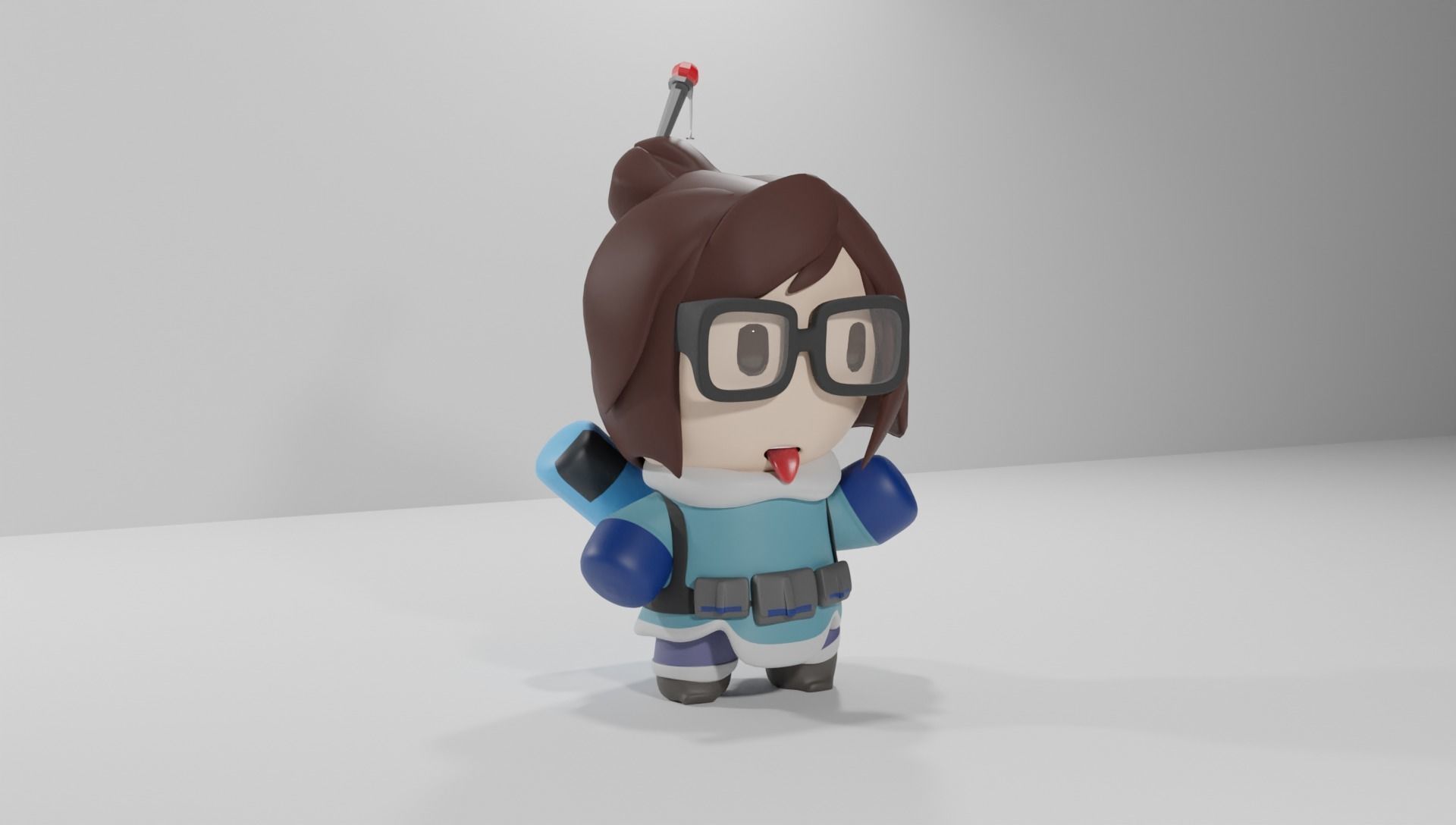 Chibi Mei Overwatch 3D model | CGTrader