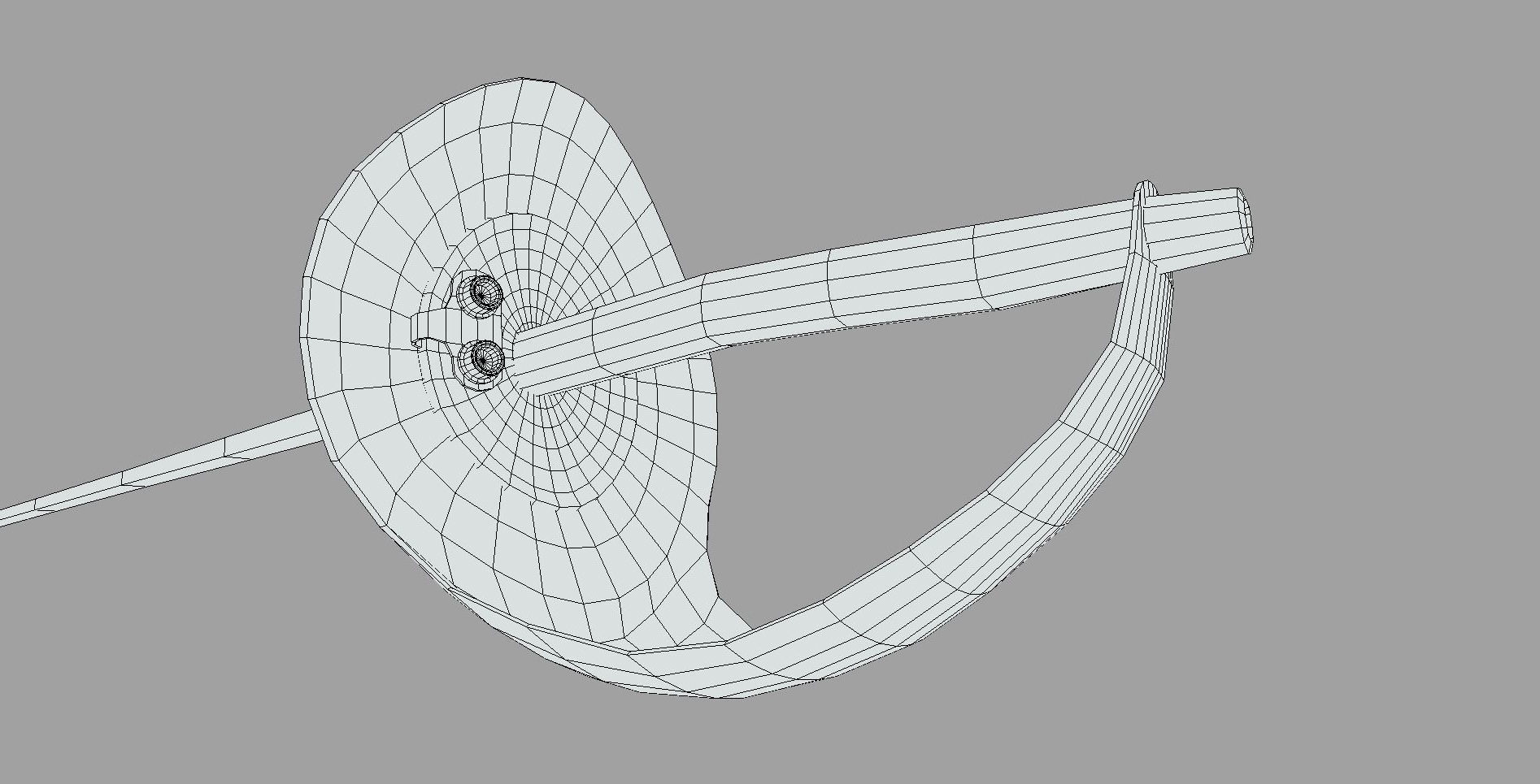 3D model A used sabre fencing weapon VR / AR / low-poly | CGTrader