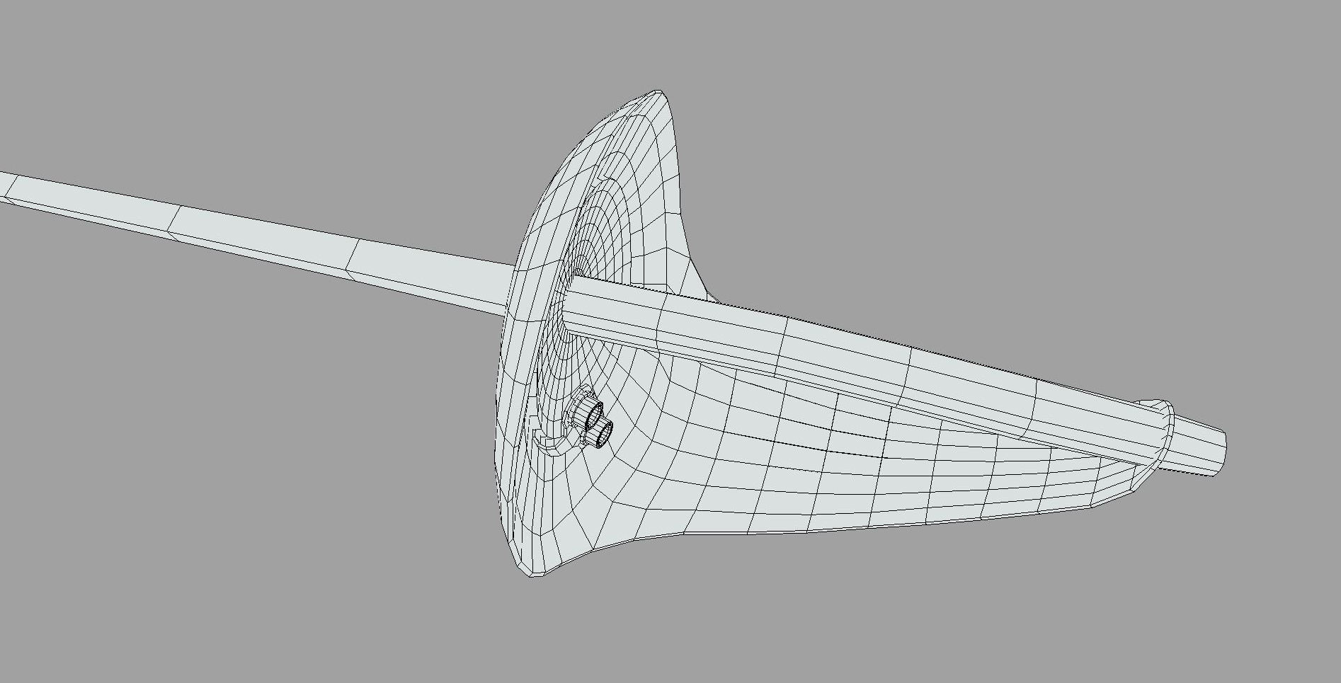 3D model A used sabre fencing weapon VR / AR / low-poly | CGTrader