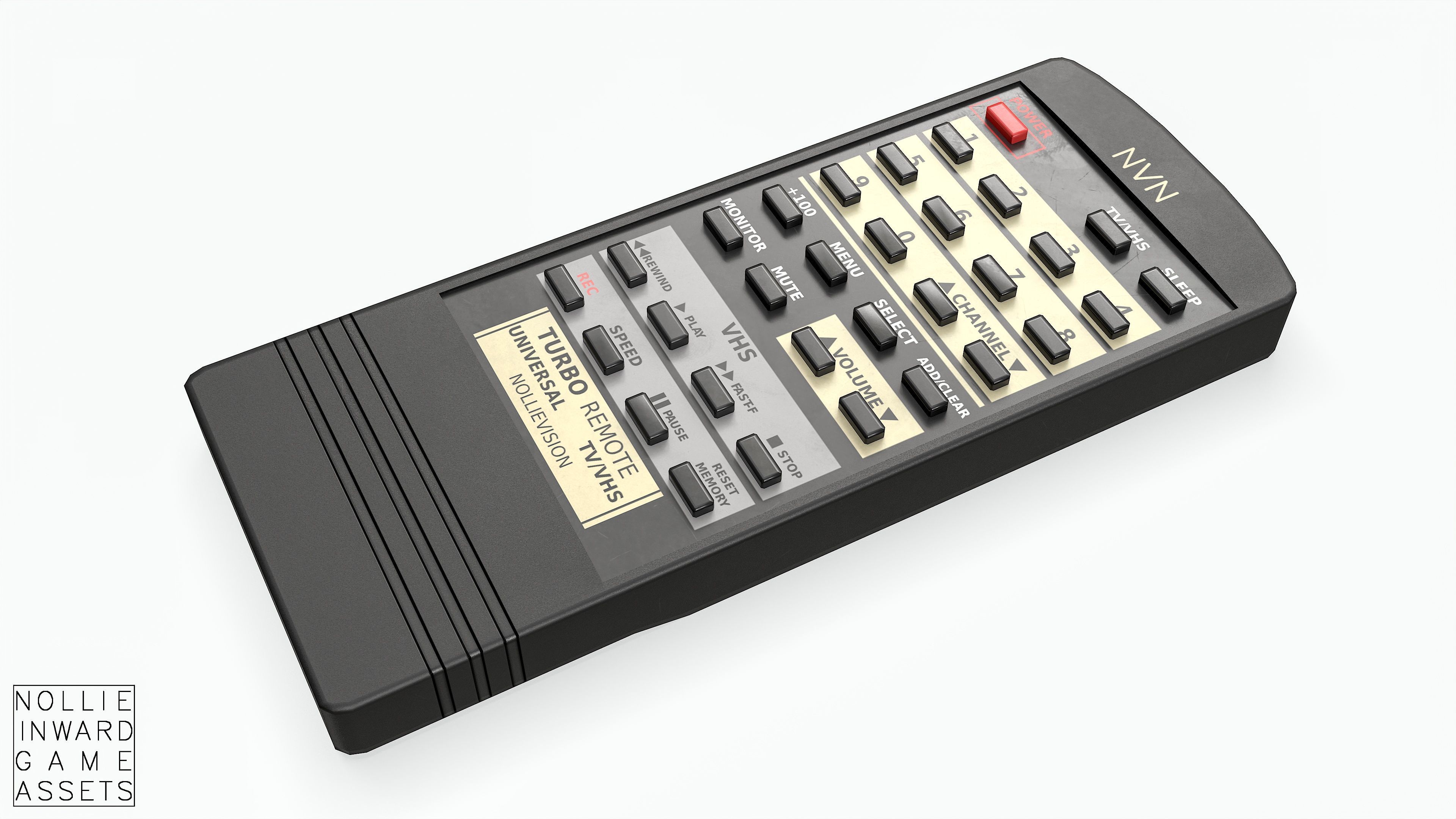 3D model Vintage TV Remote Control VR / AR / low-poly | CGTrader