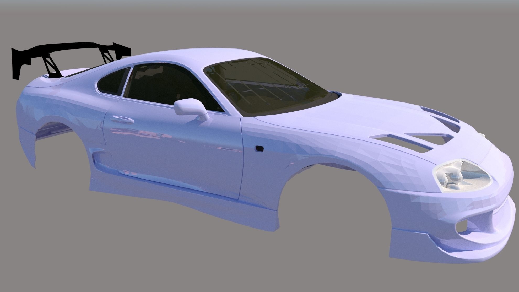 Toyota Supra 1993 Body with the interior 3D model 3D printable | CGTrader