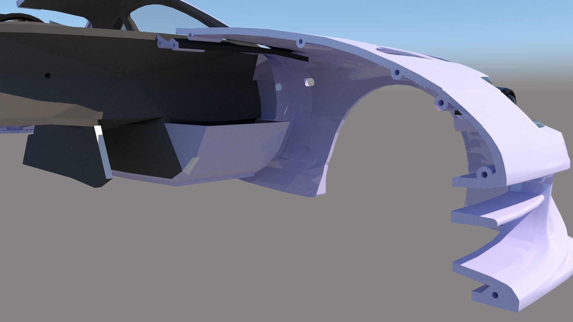 Toyota Supra 1993 Body with the interior 3D model 3D printable | CGTrader