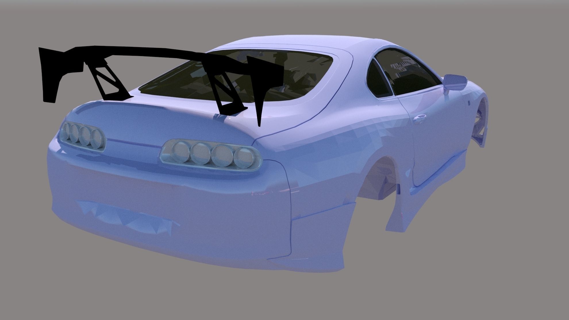Toyota Supra 1993 Body with the interior 3D model 3D printable | CGTrader